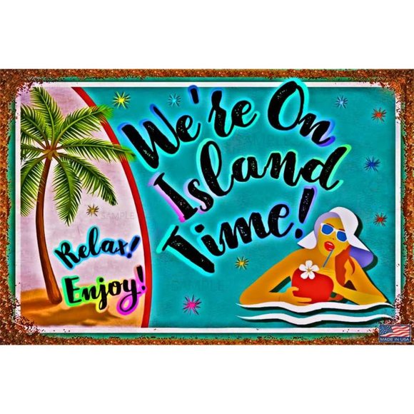Alotaloha | Wall Decor | 8x2 All Weather Metal Sign Perfect For Tiki ...